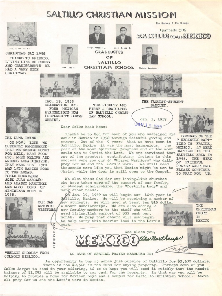 Northrup Rodney Maysel 1959 Mexico | PDF | Evangelism | Tithe