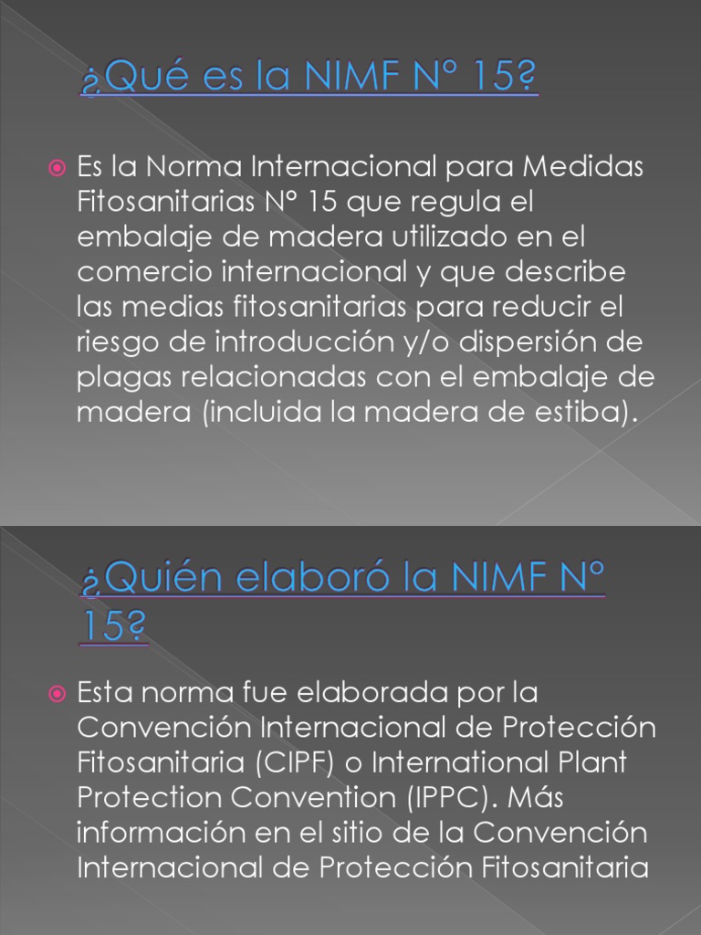 Qué Es La NIMF #15 | PDF | Madera contrachapada | Marca comercial