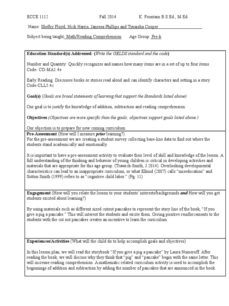 Finished Lesson Plan | PDF | Lesson Plan | Curriculum