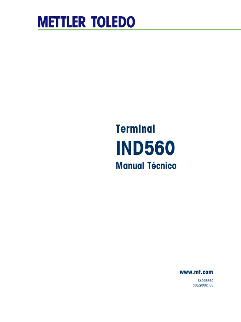 R03 Ind560 TM Es | PDF | Red de computadoras | Terminal de computadora