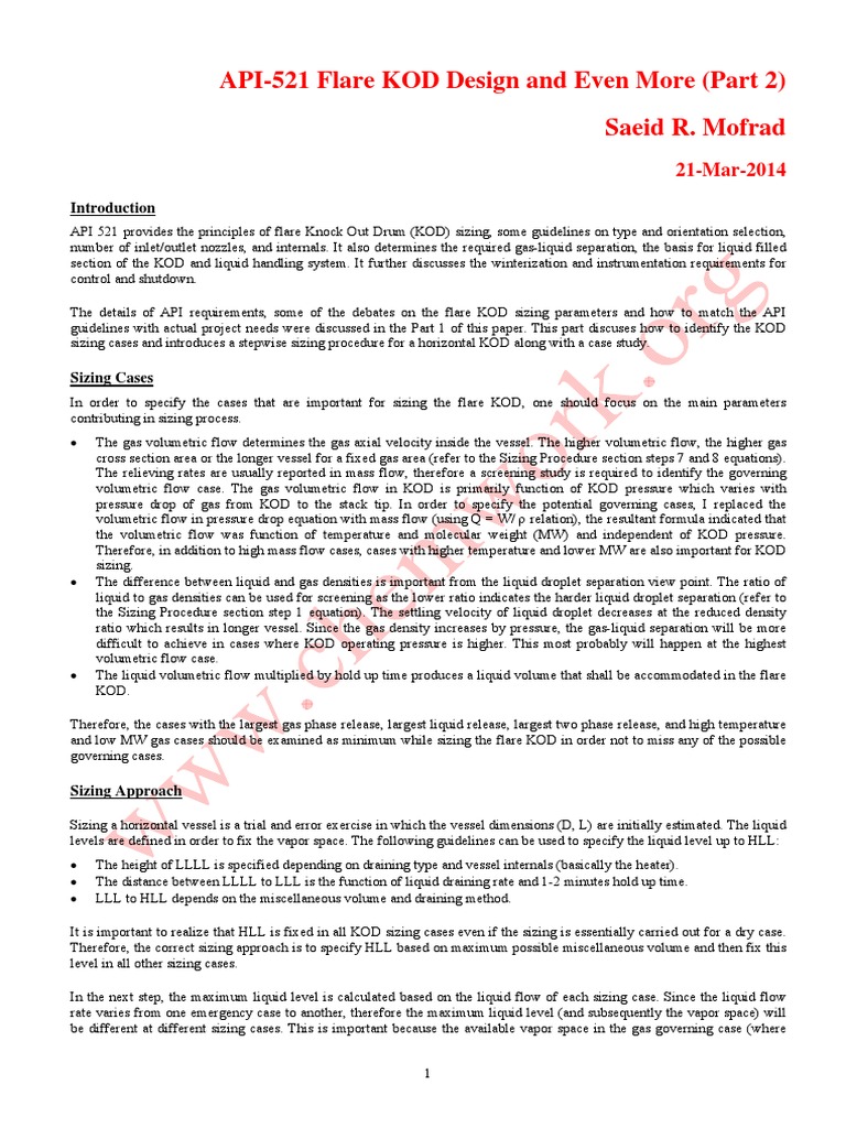 API-521 Flare KOD Design and Even More - Part 2.desbloqueado | PDF ...