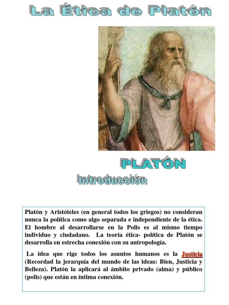 Etica de Platon | PDF | Platón | Aristóteles