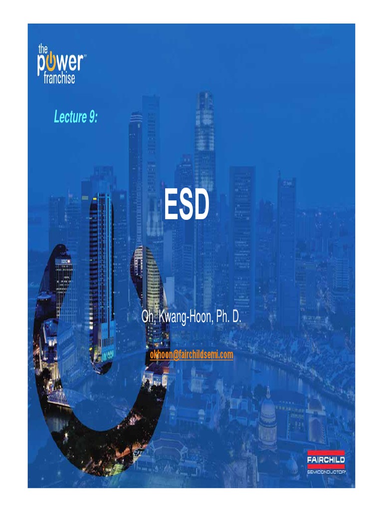 ESD | PDF | Electrostatic Discharge | Field Effect Transistor