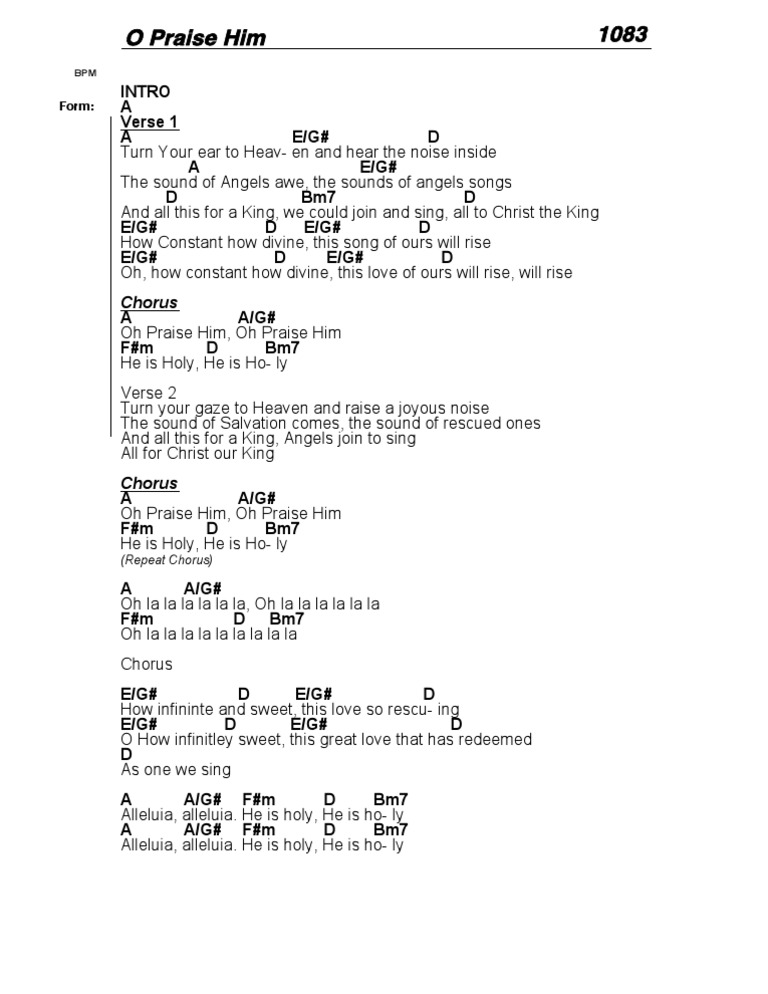 O Praise Him | PDF | Language Arts & Discipline