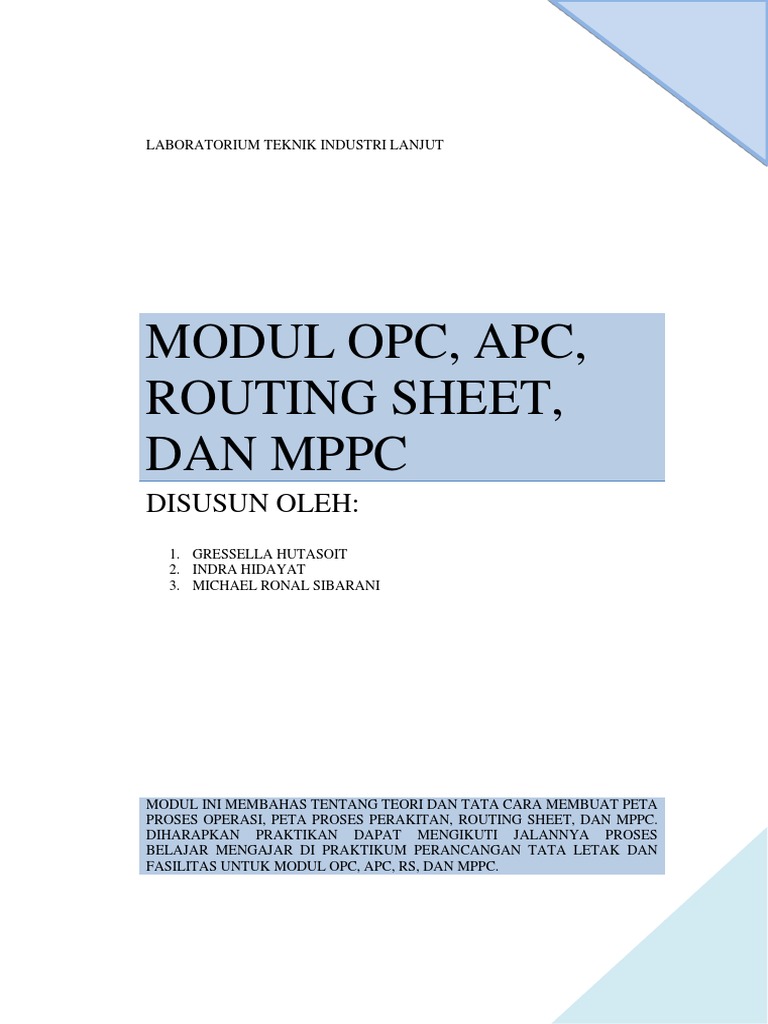 Modul Opc Apc Rs MPPC | PDF