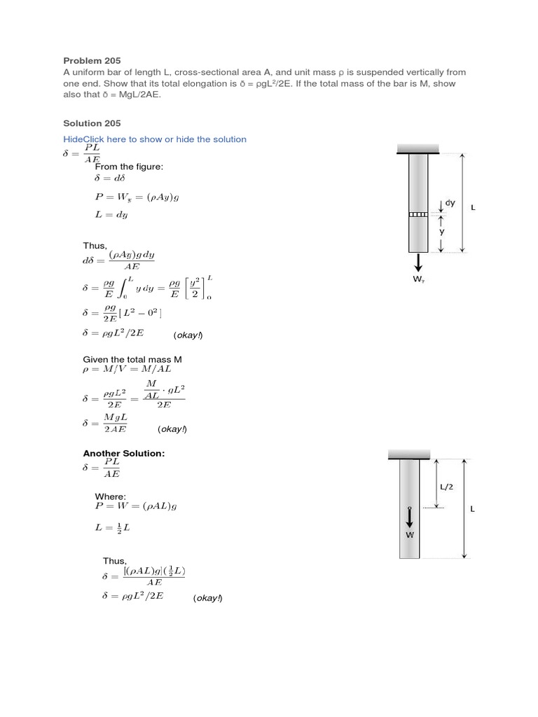 Strain Problem | Stress (Mechanics) | Deformation (Mechanics)