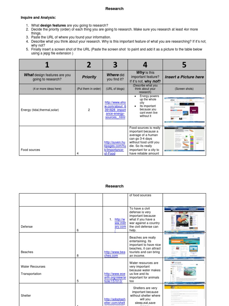Research Table | PDF