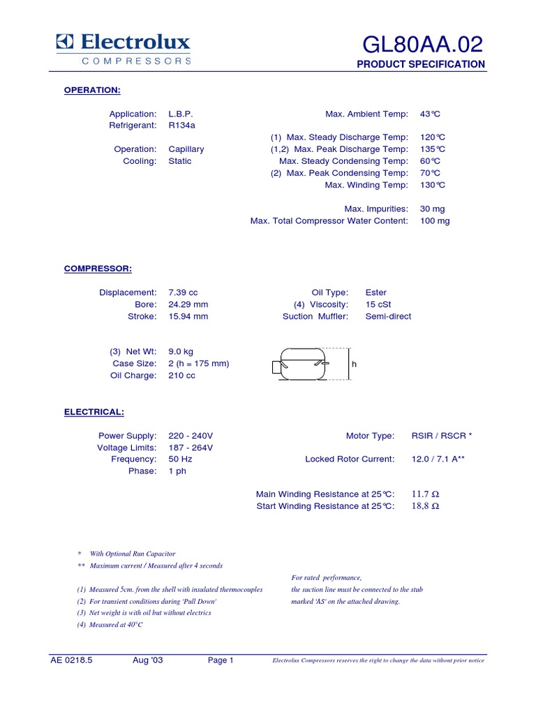 GL 80 AA | PDF | Thermostat | Capacitor