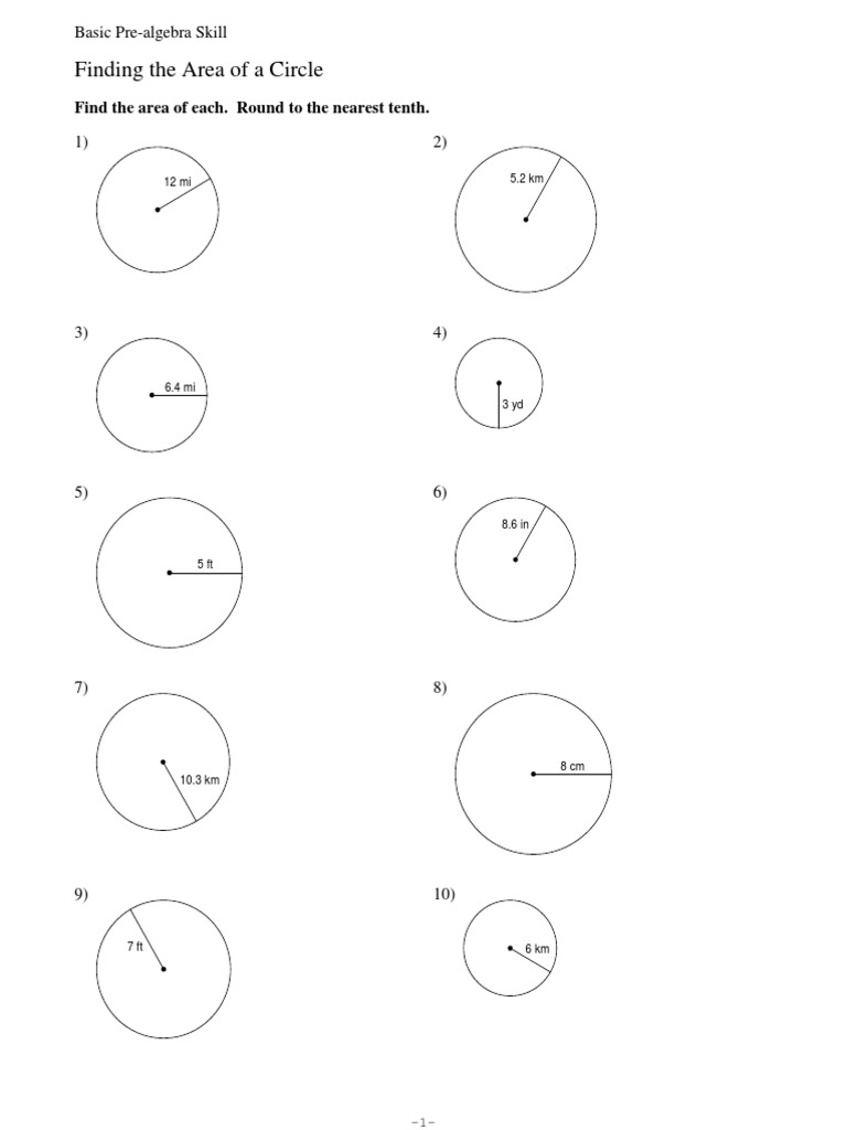 Finding The Area of A Circle | PDF | Teaching Methods & Materials