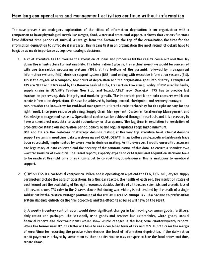 Bis Group Case | PDF | Management Information System | Information System