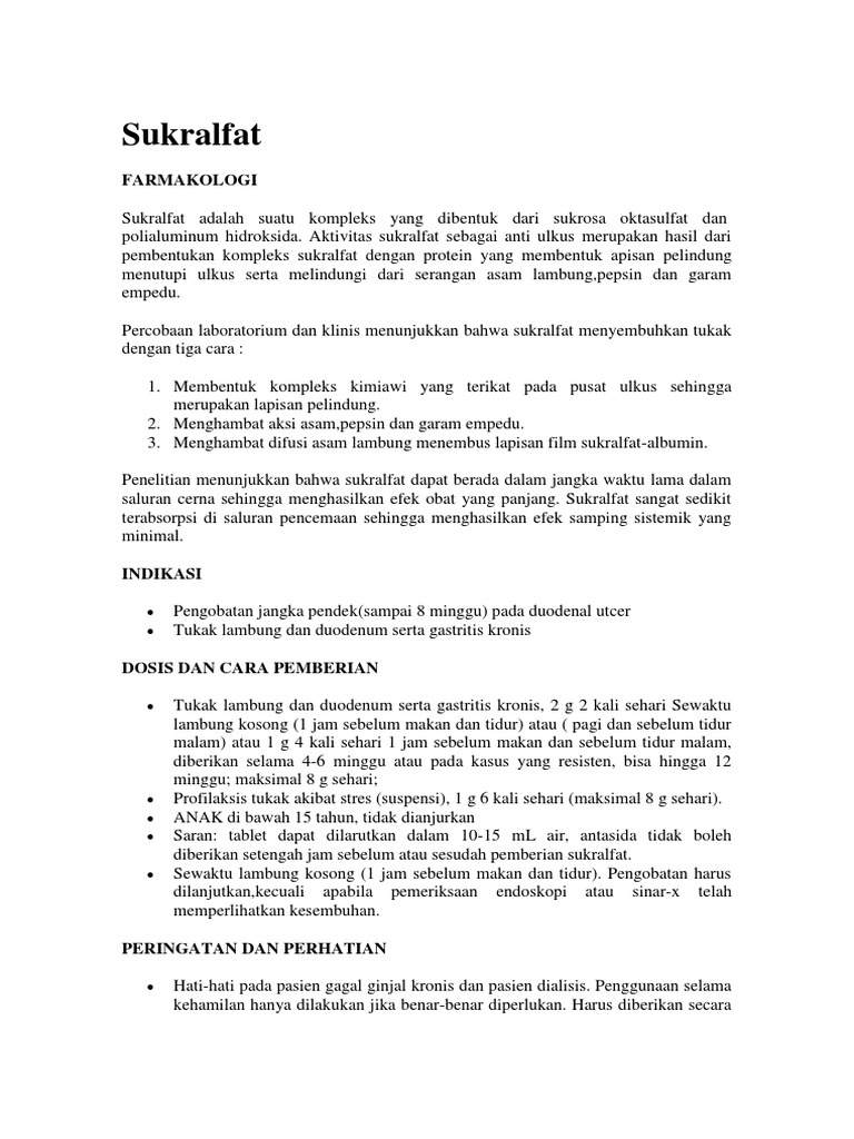 Sukralfat | PDF
