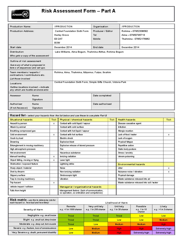 Risk Assessment | PDF | Radiation | Hazards