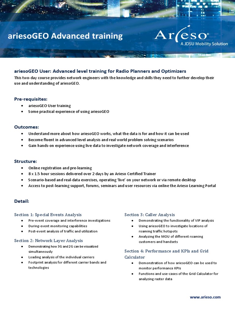ariesoGEO Advanced Training Course | PDF | Computing | Communication