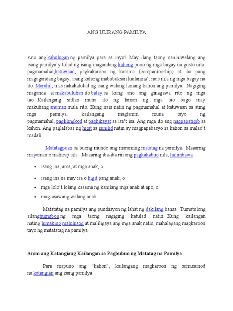 Ang Aking Ama | PDF