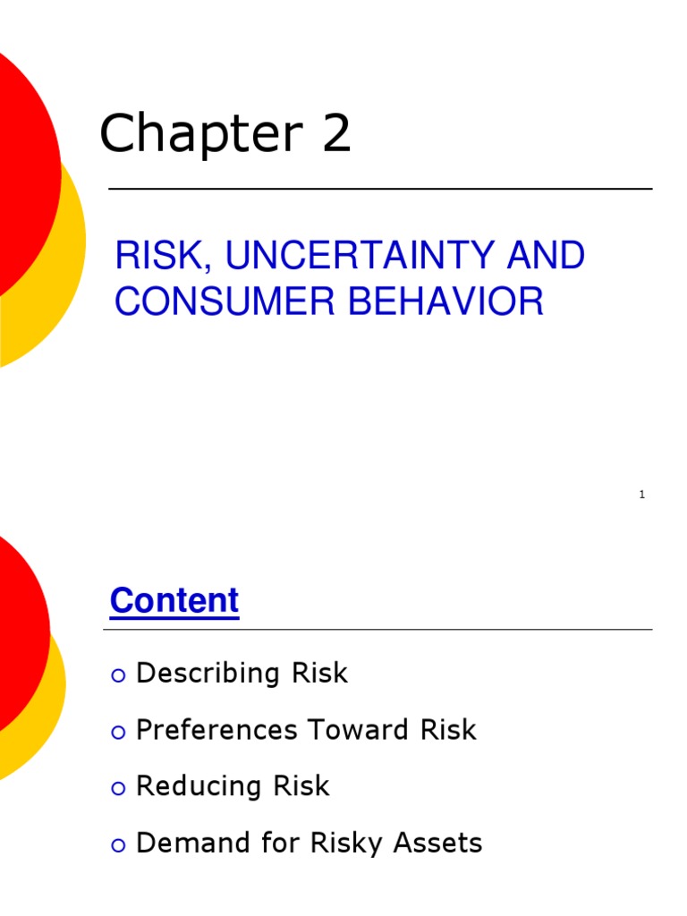 Microeconomics II - Chapter 2 | PDF | Risk Aversion | Risk