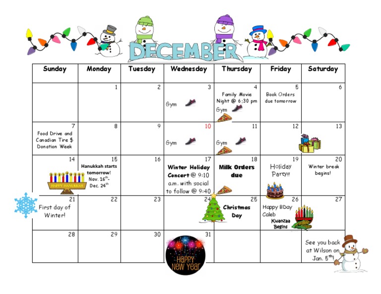 2014 December Syl Calendar | PDF