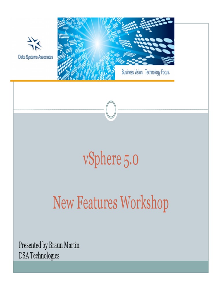 VMware VSphere 5 What You Need To Know Presentation | PDF | V Mware ...