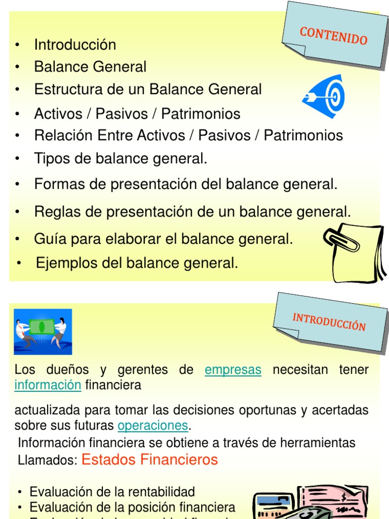 Estructura y Tipos de Balance General | PDF | Hoja de balance | Activo fijo