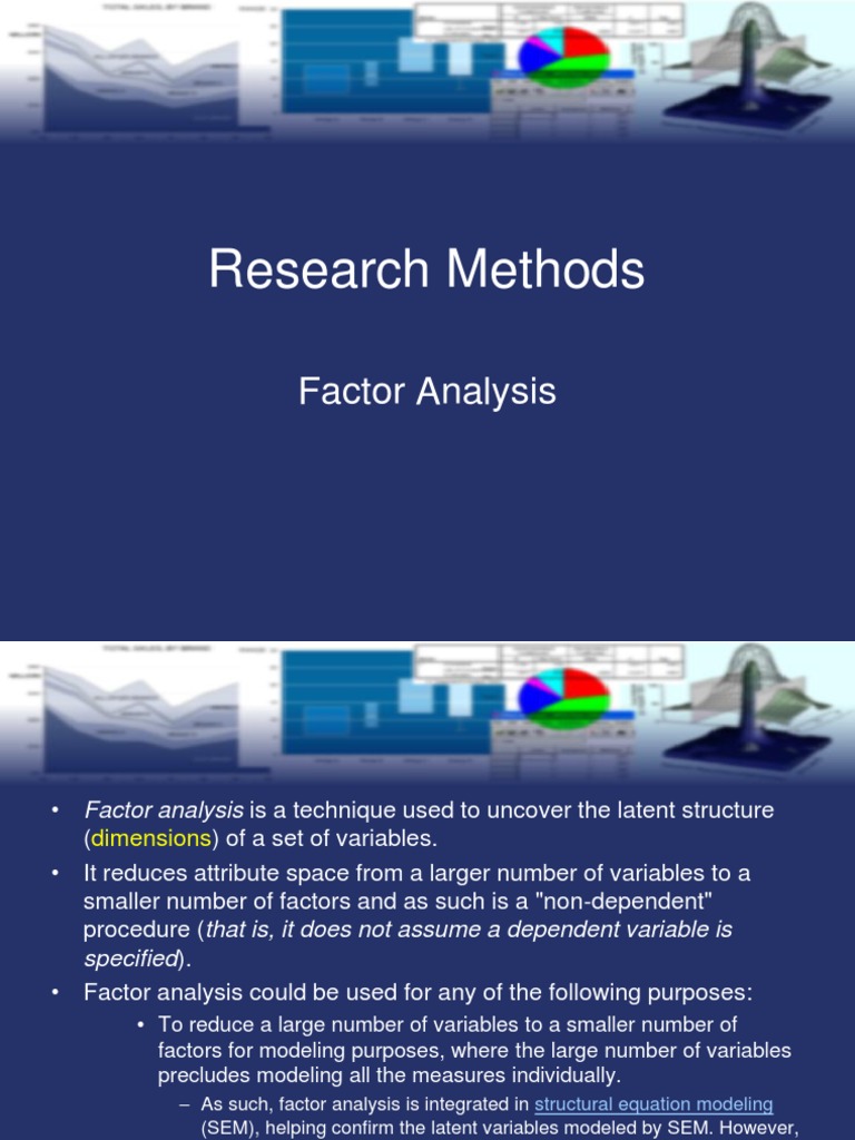 Factor Analysis Pdf Factor Analysis Correlation And Dependence