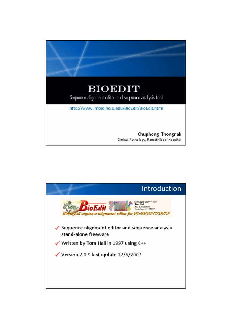 BioEdit: Sequence Alignment Software | PDF | Sequence Alignment ...