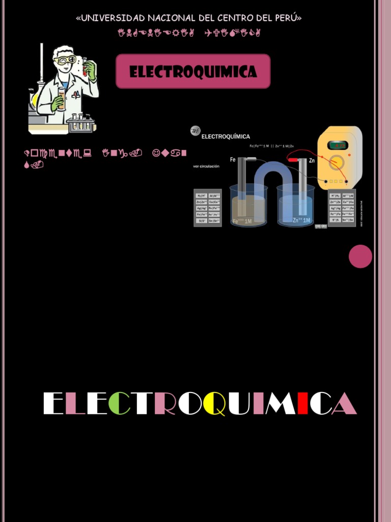 Diapositivas de ELECTROQUIMICA | PDF | Redox | Generador eléctrico
