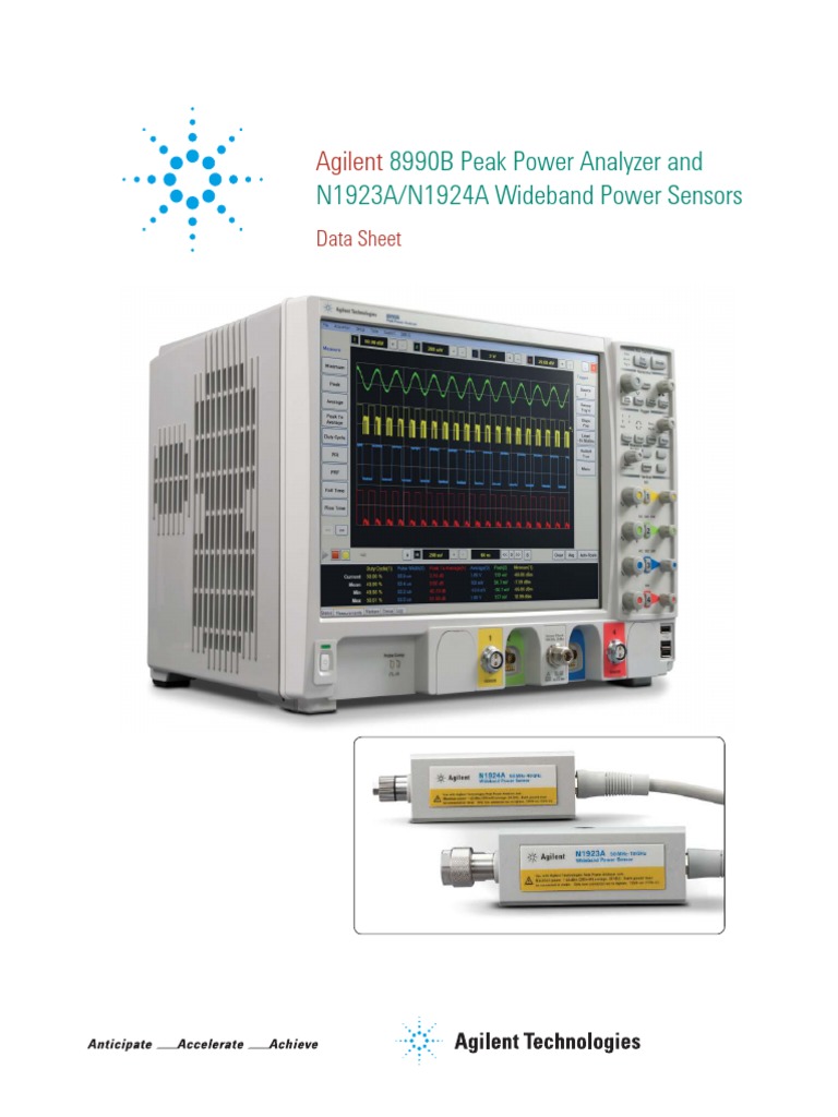 Agilent: 8990B Peak Power Analyzer and N1923A/N1924A Wideband Power ...