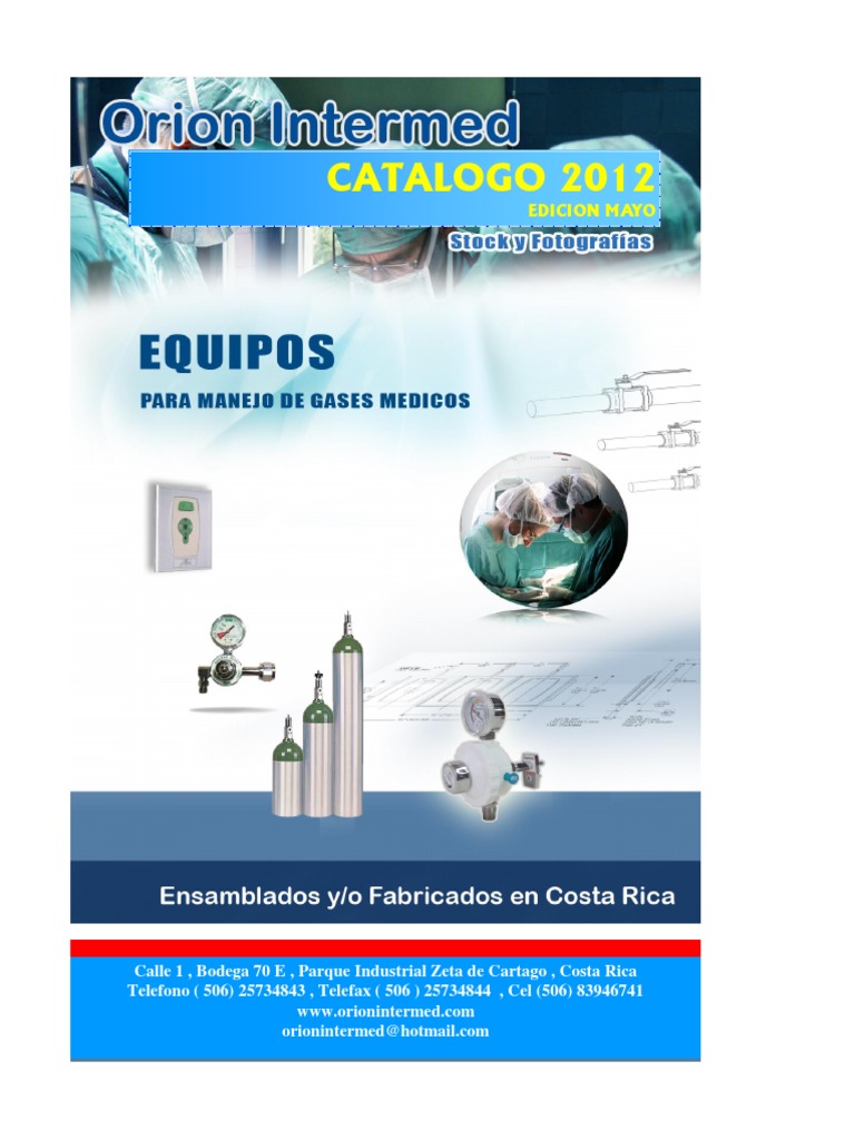 Catálogo de Productos Orion 2012 | PDF | Óxido nitroso | Dióxido de carbono
