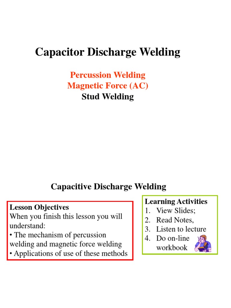 2e1a Capacitive Discharge Welding | PDF | Welding | Construction