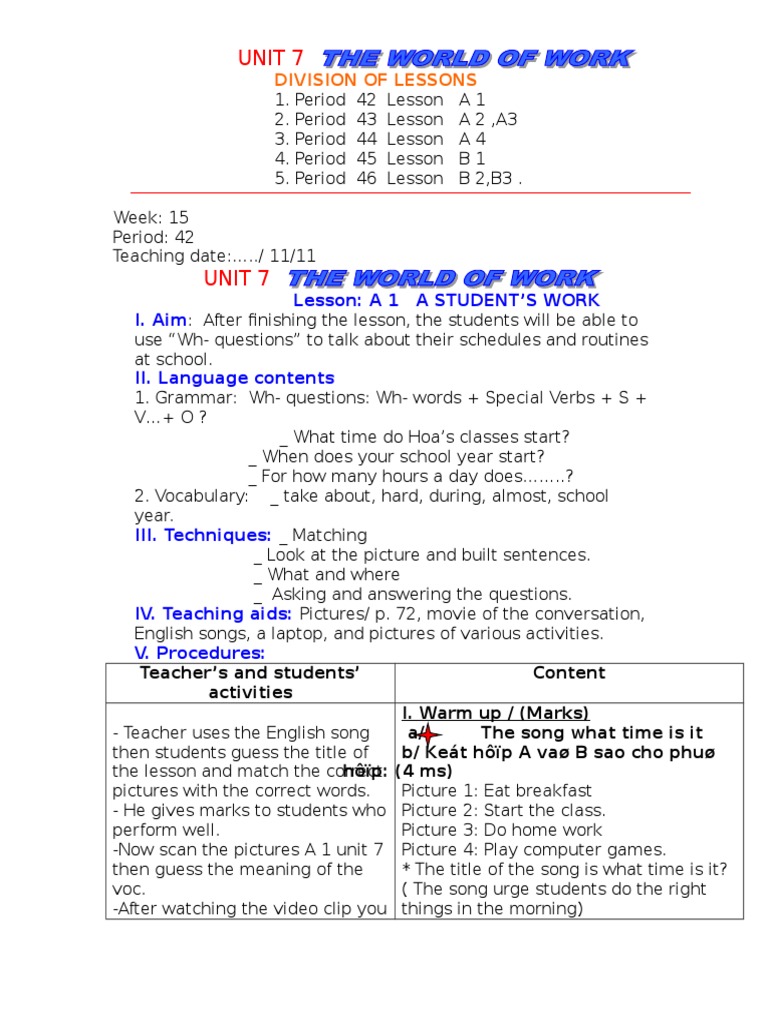 Unit 7 A1 Official | PDF | Ellipsis | Question