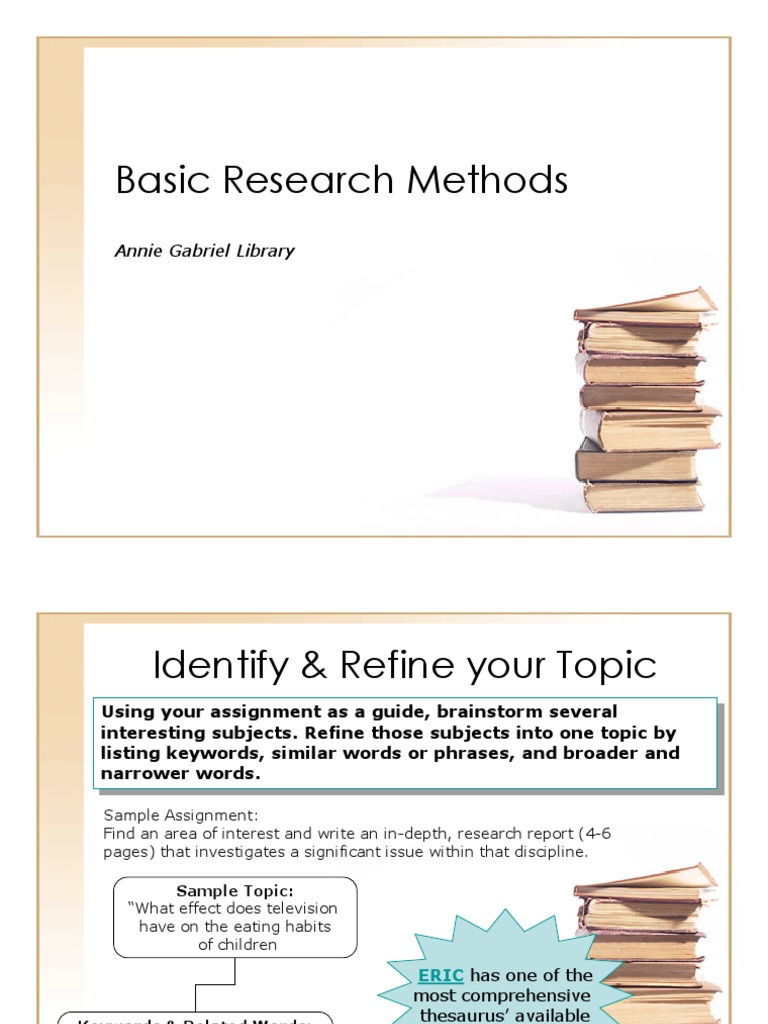 Basic Research Methods | PDF | Encyclopedias | Index Term