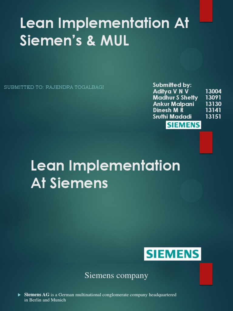 Lean Implementation Pdf Lean Manufacturing Business