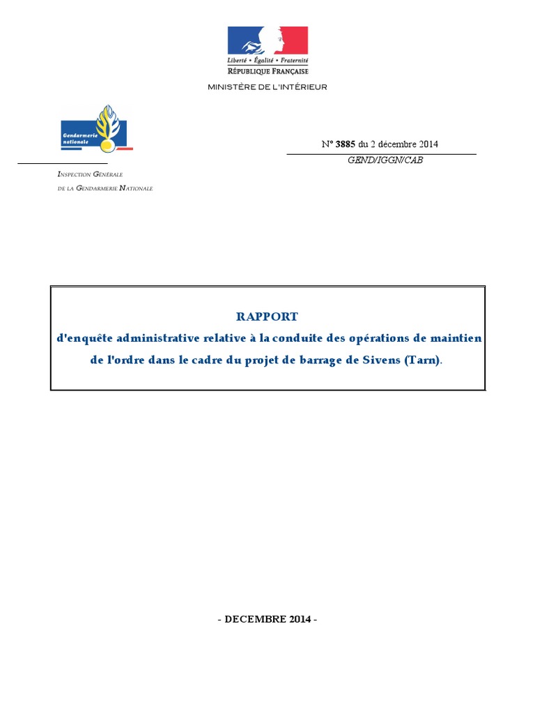 Rapport de l'IGGN | PDF