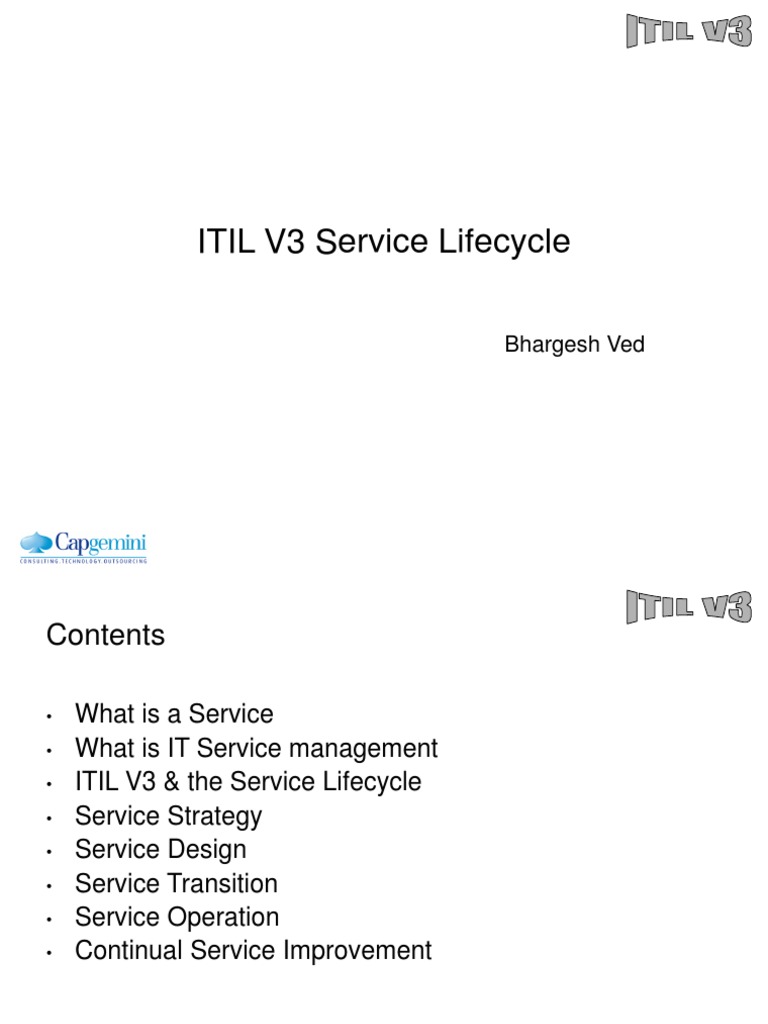 ITIL v3 Final | PDF | Itil | Information Management