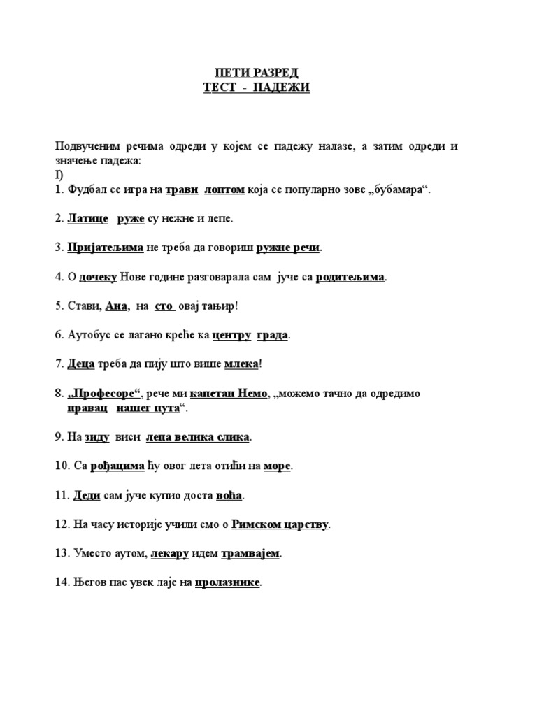 Padezi | PDF