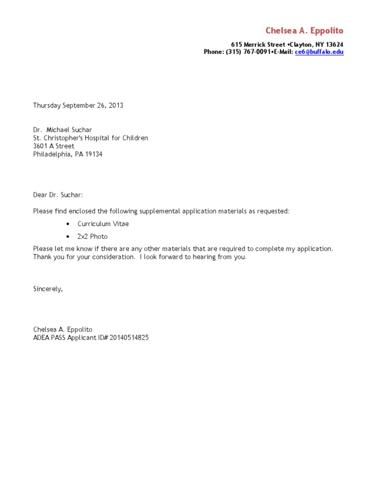 St. Christophers Cover Letter | PDF | Law