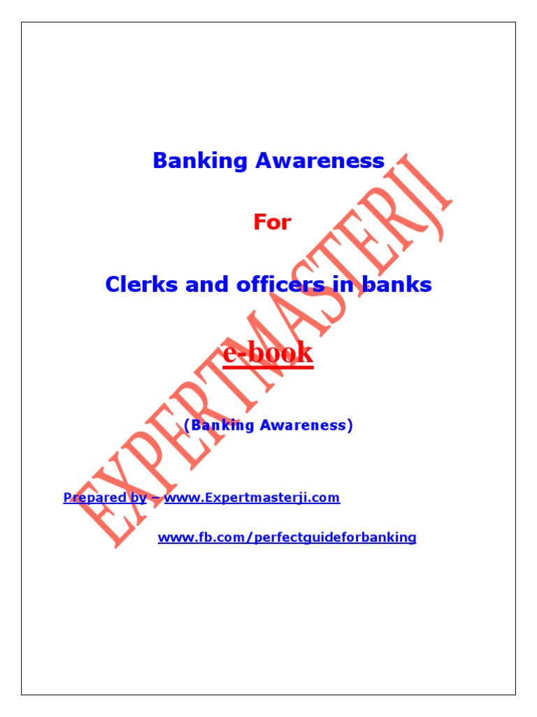 Banking Awareness PDF | PDF | Reserve Bank Of India | Capital Account
