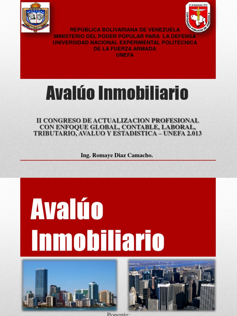 Avaluo Inmobiliario | PDF | Valoración empresarial | Mercado (economía)