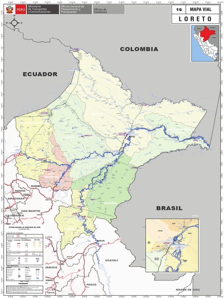 Mapa Vial de La Region Loreto | PDF