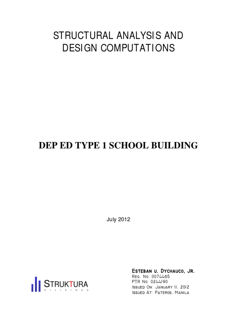 Structural Computations Type 1 | PDF