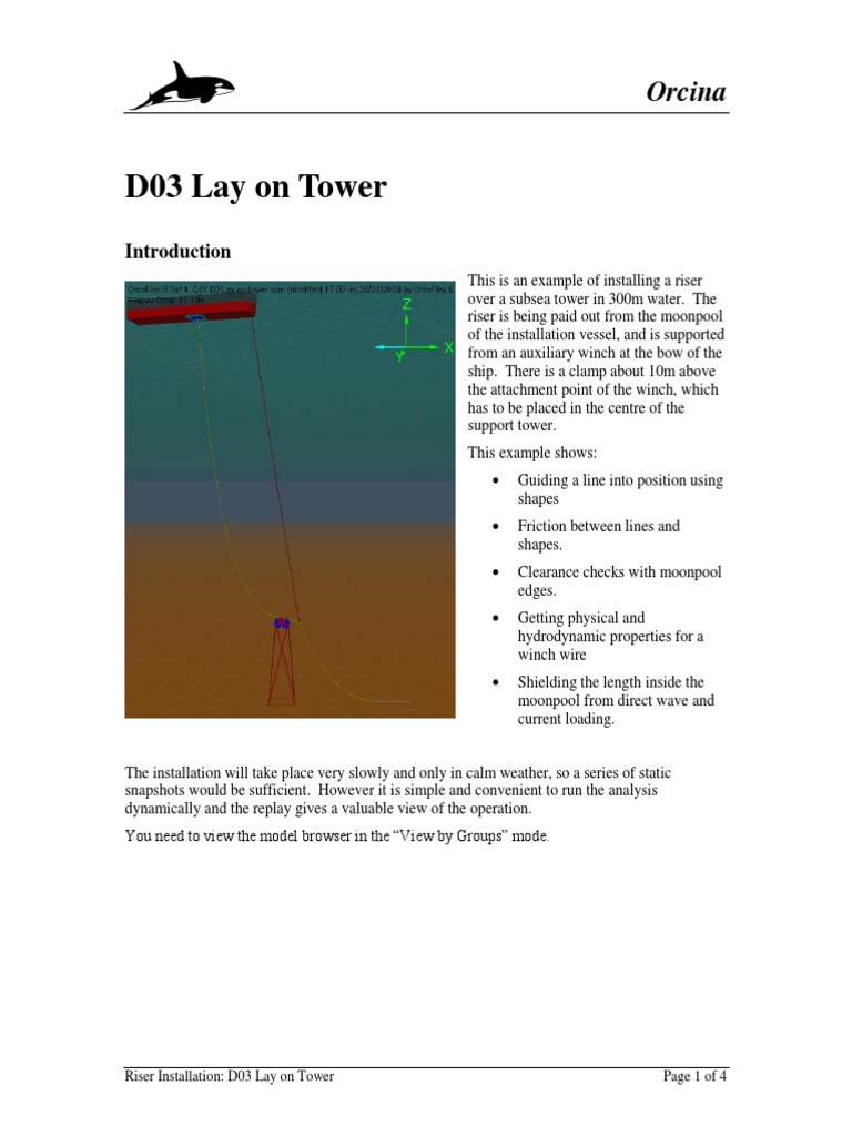 D03 Lay On Tower | PDF | Friction | Mechanical Engineering