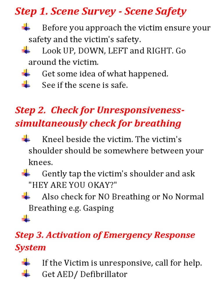 Step 2. Check For Unresponsiveness-Simultaneously Check For Breathing ...