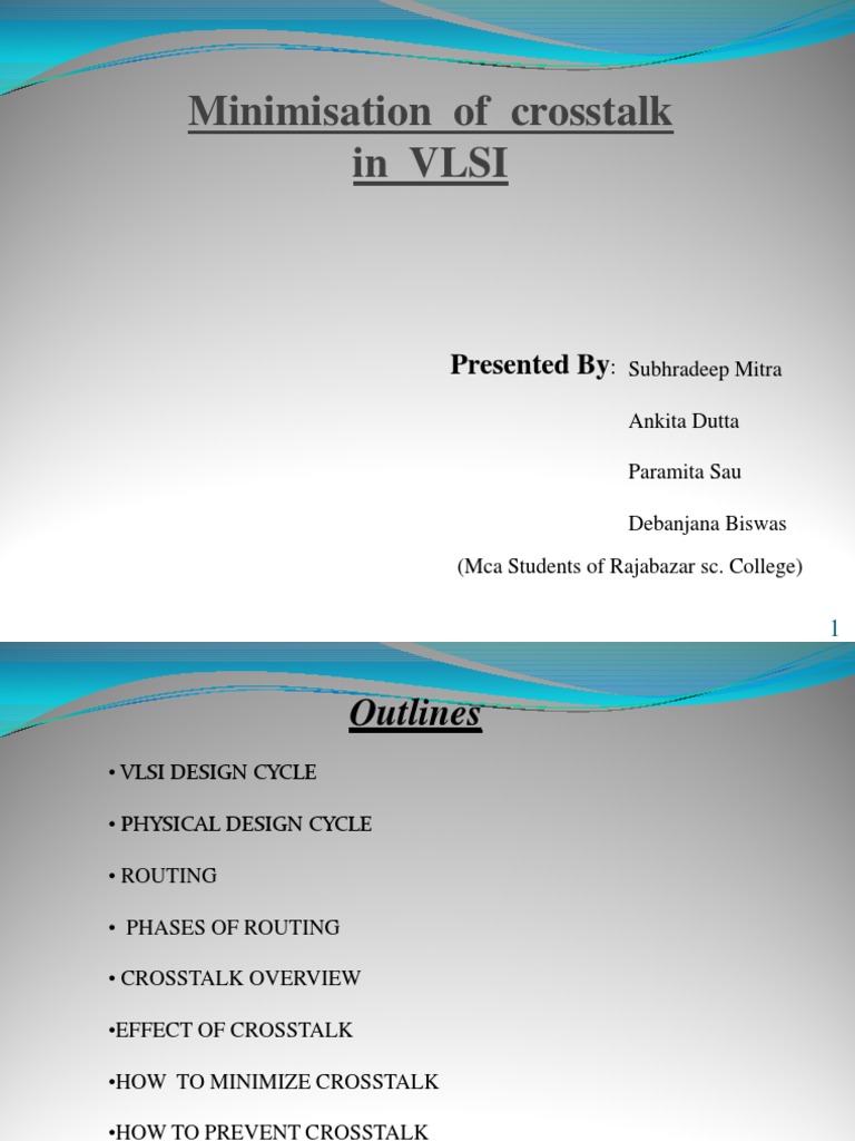 Minimizing Crosstalk in VLSI Design | PDF | Capacitance | Inductance