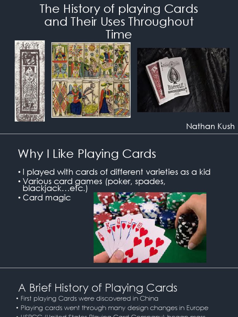 The History of Playing Cards Presentation | PDF | Playing Cards | Card ...