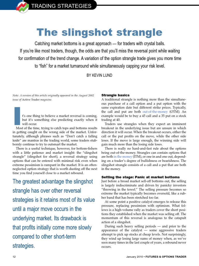 Slingshot Strangle | PDF | Option (Finance) | Stocks