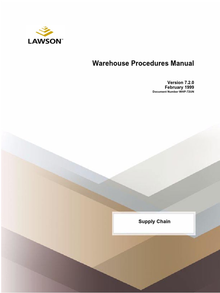 Warehouse Manual | PDF | Inventory | Desktop Environment