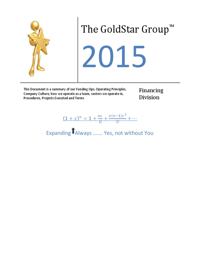 GoldStar Policy Document 2015 | PDF | Joint Venture | Non Bank ...