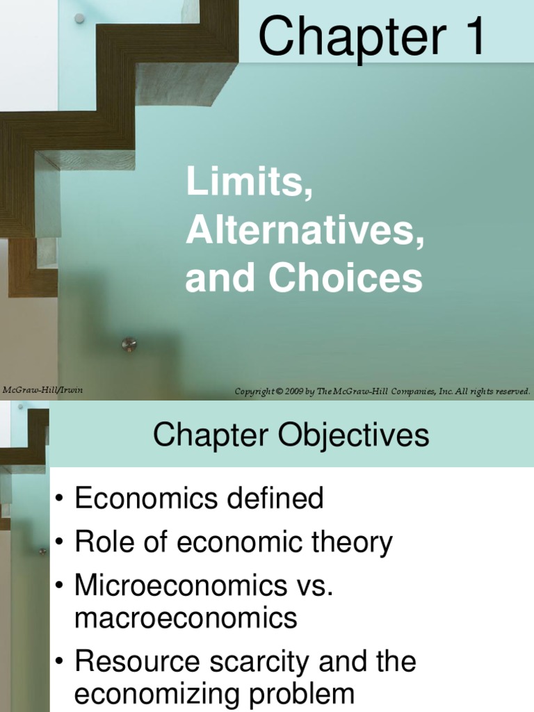 Limits, Alternatives and Choices | Microeconomics | Economics