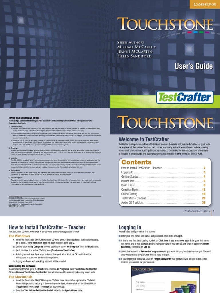 Touchstone TestCrafter User Guide | PDF | Icon (Computing ...