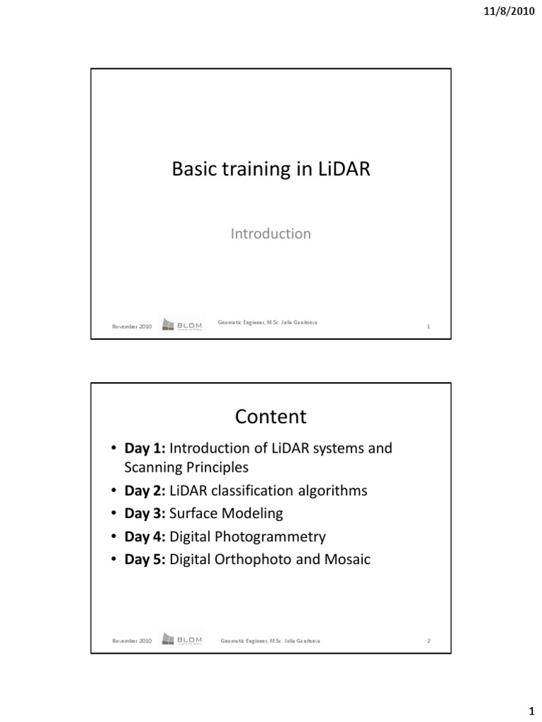 An Introduction to Airborne LiDAR Systems, Scanning Principles, and ...