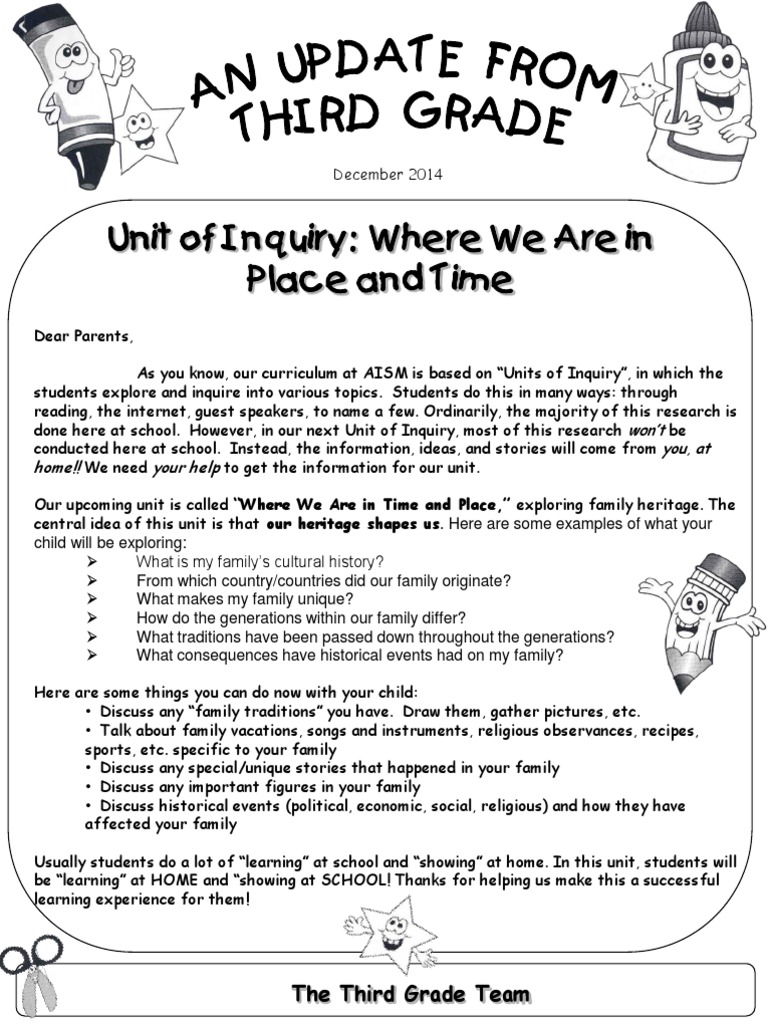 Parent Letter - Unit Intro Updated | PDF